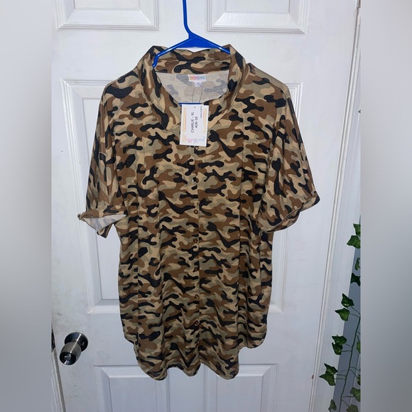 LuLaRoe | Tops | Lularoe Button Up Camo Shirt | Poshmark